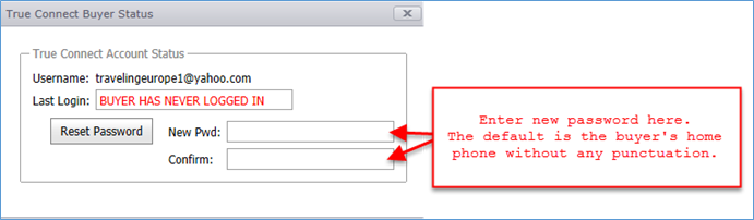 Helpdesk @ True Homes - How to Reset True Connect Password - Knowledge base